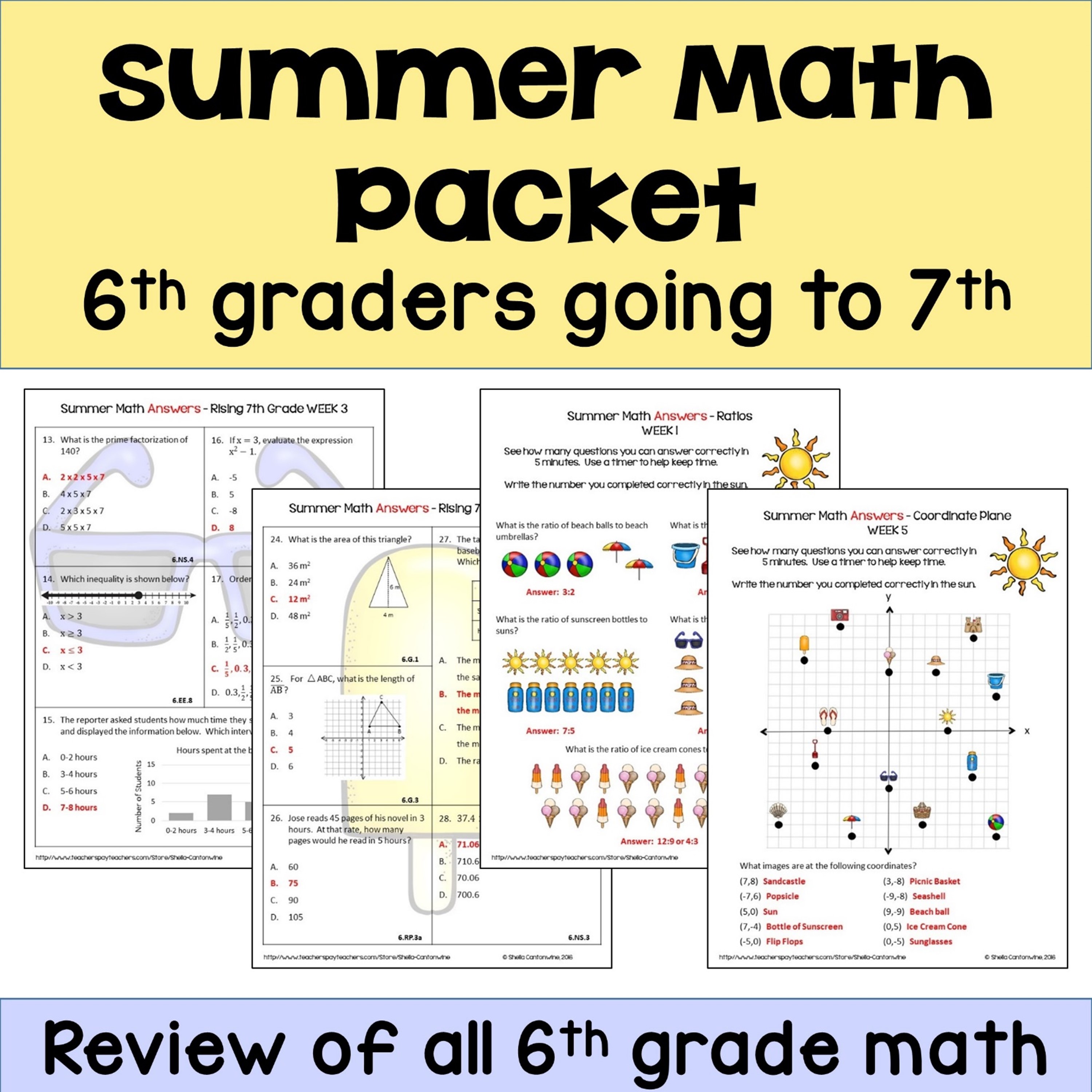 Summer Math Your Rising 7th Grader Will Love