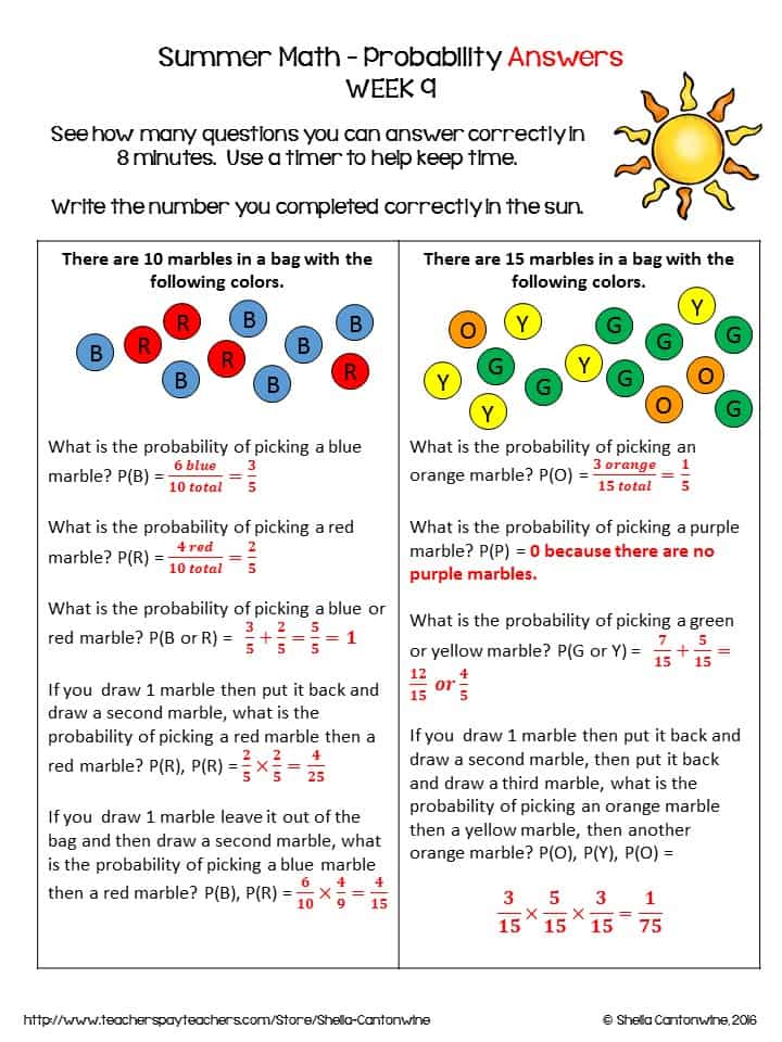 Summer Math Activities For Incoming 8th Graders Summer Math Activities For Incoming 8th Graders