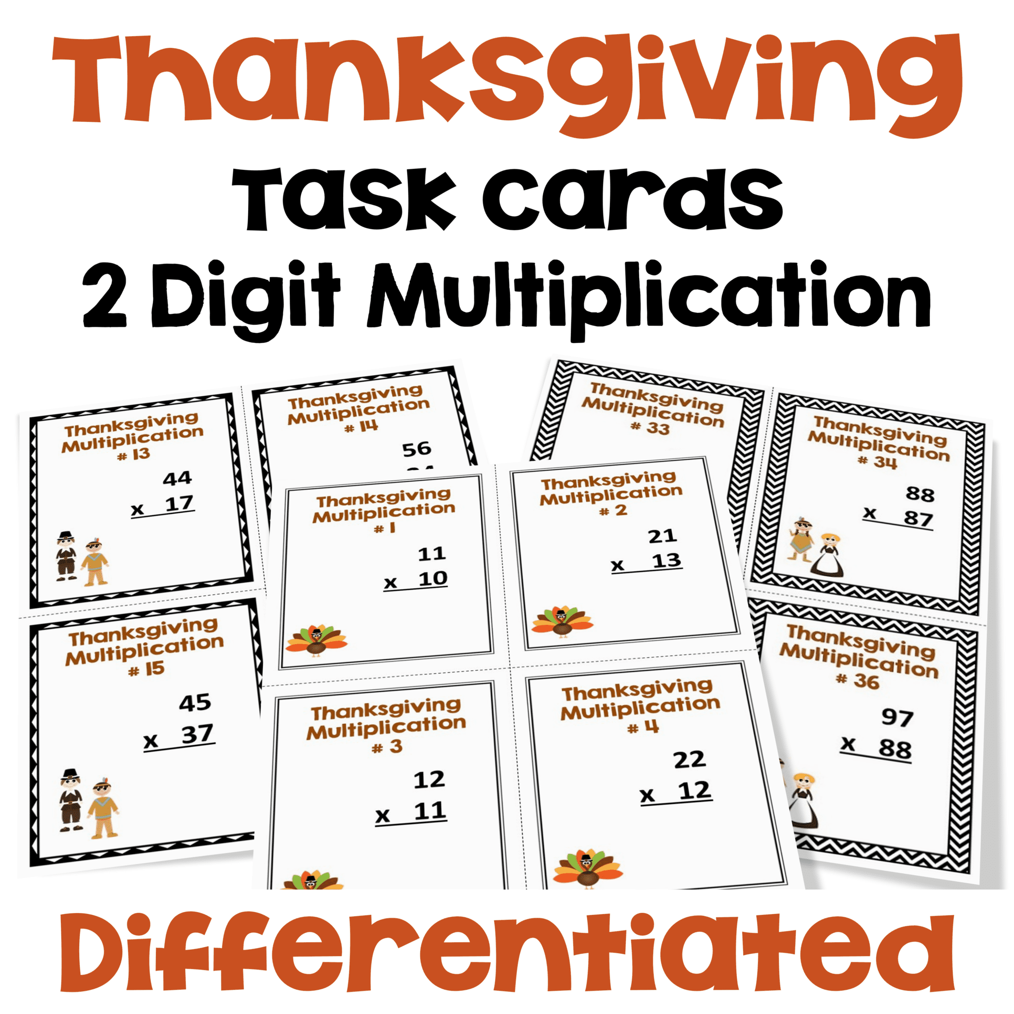 Thanksgiving Activities for Upper Elementary Math - Sheila Cantonwine